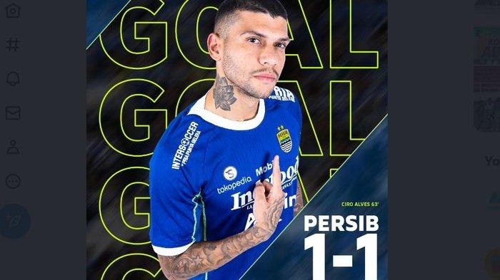 GOOOOOL, Ciro Alves Persib Bandung Cetak Gol, Persebaya Makin Ngotot ...