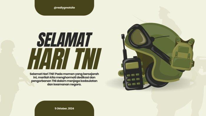 15 Gambar HUT Ke-79 TNI 5 Oktober 2024 yang Menarik, Gratis Tinggal Download, Bagikan ke Medsos ...