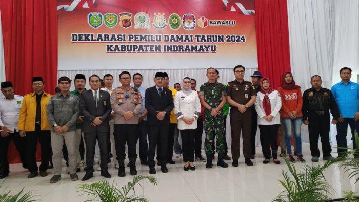 Indramayu Deklarasi Pemilu Damai 2024, Semua Parpol Siap Berpolitik Damai, Polres Lakukan ...
