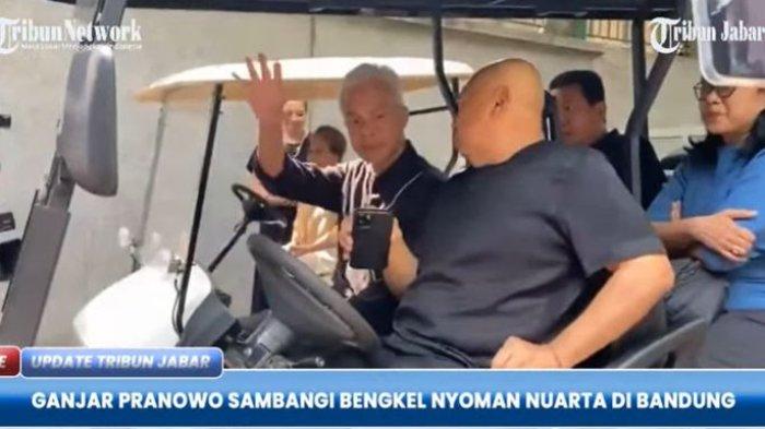 BREAKING NEWS, Capres Ganjar Pranowo Sambangi Bengkel Nyoman Nuarta di Bandung - Tribunjabar.id