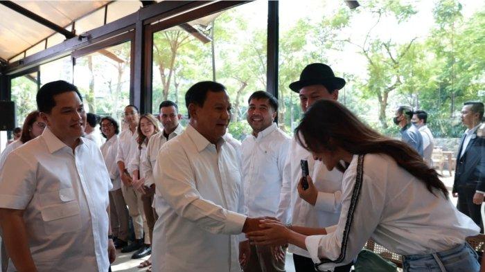 Diskusi dengan Influencer, Prabowo Perkuat Peran Pemuda untuk Kemajuan Bangsa - Tribunjabar.id