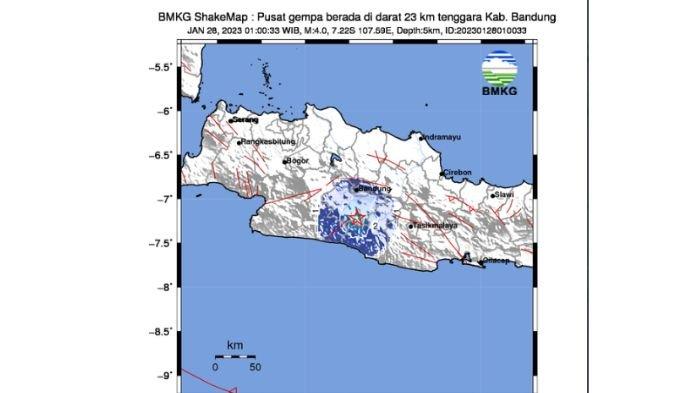 Gempa Guncang Bandung Sabtu Dini Hari, Ada 4 Kali Susulan, Warga Panik Tidak Berani Masuk Rumah ...