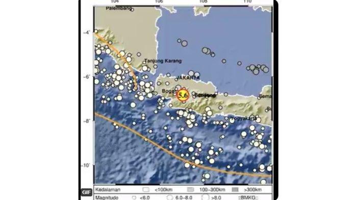 Gempa Bumi di Jabar, Terjadi Akibat Aktivitas Sesar Cimandiri, BMKG Catat 15 Gempa Susulan ...