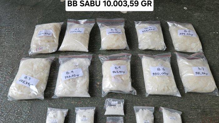 Penampakan Sabu 10 Kg yang Diamankan Polisi dari Kurir Narkoba di ...
