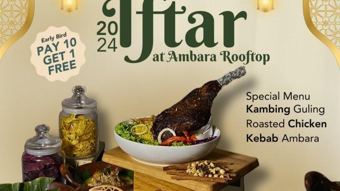 Iftar at Ambara Rooftop, Hotel Santika Pasirkaliki Bandung, Ada Menu ...