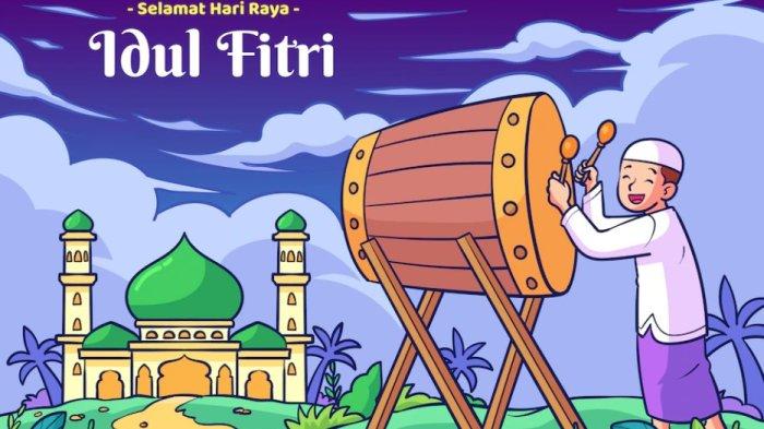 Gambar-gambar Ucapan Selamat Lebaran atau Idul Fitri di WA, Tinggal ...