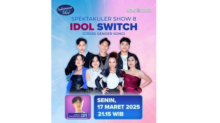 Tantangan Baru Indonesian Idol 2025 Babak Spekta 8 Malam Ini, Top 7 Nyanyikan Lagu Lintas Gender ...