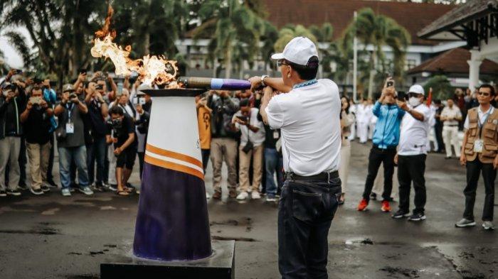 Kirab Api Porprov XIV Jabar 2022 Sampai di Pendopo Ciamis Hari Ini ...
