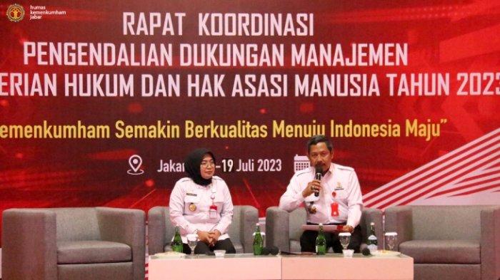 Kanwil Kemenkumham Jabar Hadiri Penyampaian Hasil Panel Diskusi Rakor Program Dukman Semester I ...
