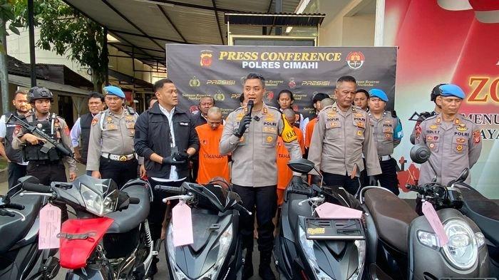 Sindikat Maling Motor Asal Lampung yang Beraksi di Cimahi-KBB Diringkus Polisi, Penadah Asal ...