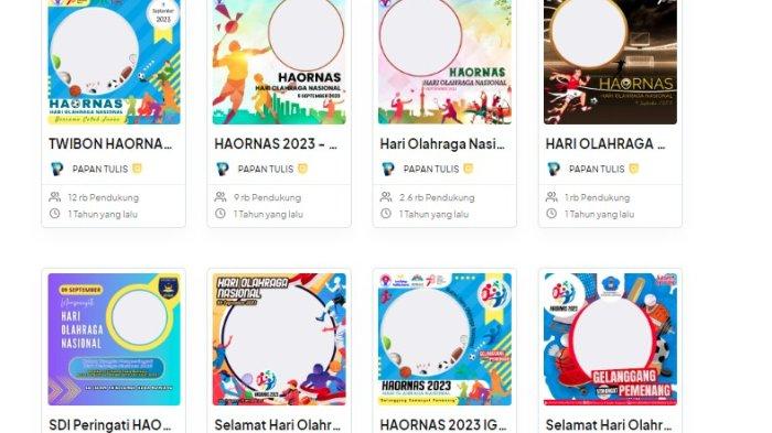 30 LINK Twibbon Hari Olahraga Nasional 2023 dengan Desain Menarik, Bagikan di Medsos 9 September ...