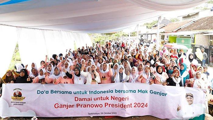 Nasionalis & Peduli Rakyat Kecil Alasan Ratusan Emak-Emak di Tasikmalaya Dukung Ganjar Presiden ...