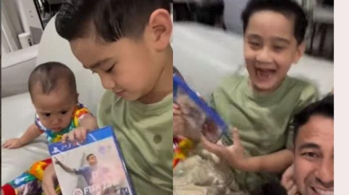 Rafathar Dapat Hadiah Spesial dari Raffi Ahmad, Reaksi Rayyanza Bikin Suami Nagita Slavina ...