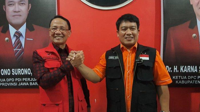 Diusung PDIP-PKS di PIlkada Majalengka 2024, Pasangan Karna Sobahi-Koko Suyoko Mendaftar Hari ...