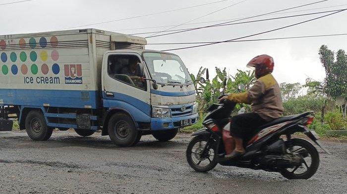Banyak Pengendara yang Jadi Korban, Jalan Nasional Sukabumi-Cianjur Rusak Parah - Tribunjabar.id