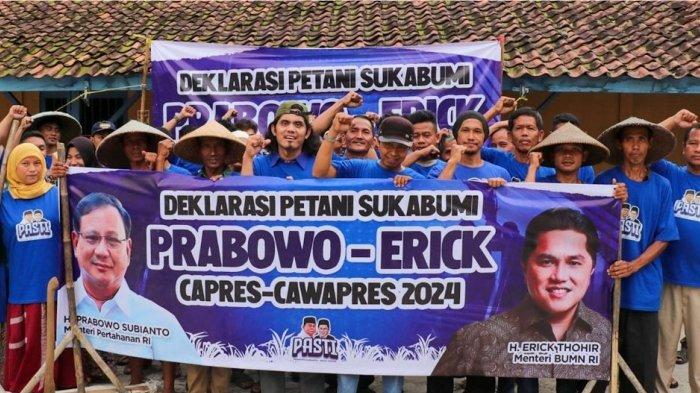 Petani Sukabumi Deklarasi Dukung Duet Prabowo - Erick Thohir Maju Pilpres 2024 - Tribunjabar.id