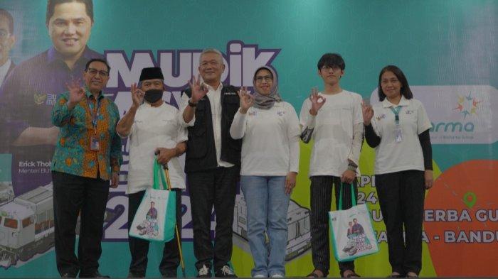 Pelepasan Mudik Asyik Bersama BUMN 2024: Bio Farma Berangkatkan 486 Pemudik - Tribunjabar.id