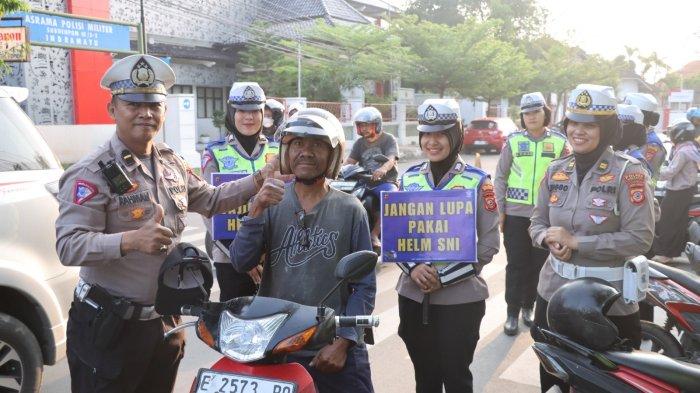 Operasi Patuh Lodaya 2024, Pengendara yang Tertib Berlalu Lintas Dapat Helm SNI Gratis di ...
