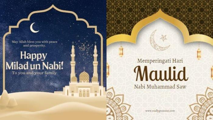 40 Poster Maulid Nabi 2024 yang Menarik, Cocok Jadi Kartu Ucapan di Medsos, Gratis Tinggal ...