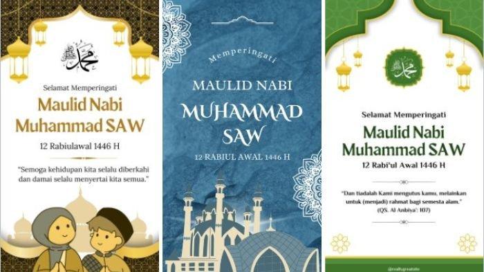 40 Poster Maulid Nabi 2024 yang Menarik, Cocok Jadi Kartu Ucapan di Medsos, Gratis Tinggal ...