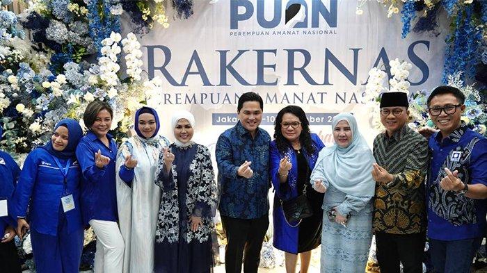 PUAN Gelar Rakernas Dukung Erick Thohir Jadi Cawapres dari PAN - Tribunjabar.id