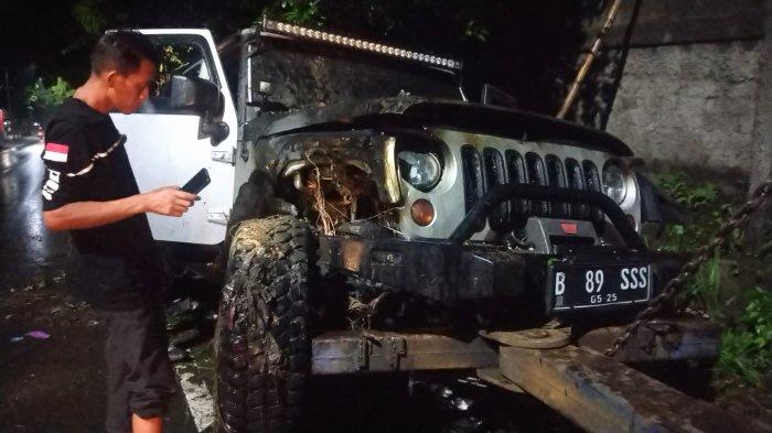 Mobil Mewah Terbakar di Jalur Cianjur-Sukabumi, Api yang Bakar Rubicon ...