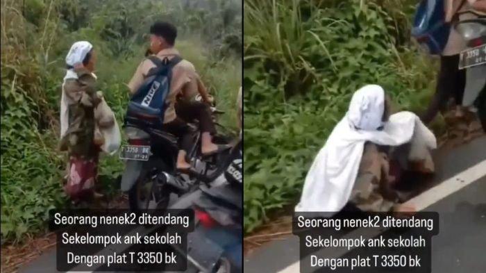 Miris, Pelajar Tendang Nenek sampai Terjatuh Viral di Medsos, Ternyata Para Pelaku Bolos Sekolah ...