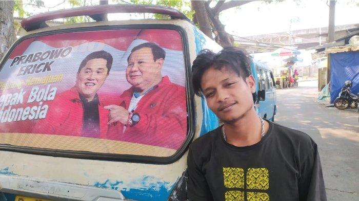 Sopir Angkot Depok Antusias Pasang Stiker Prabowo - Erick Thohir ...