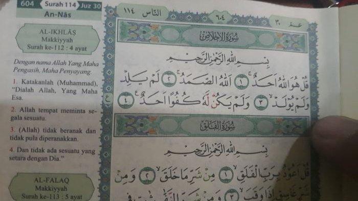 Bacaan Surat Al Ikhlas, Arab dan Latin, Keutamaan dari Hadis Nabi: Sama ...
