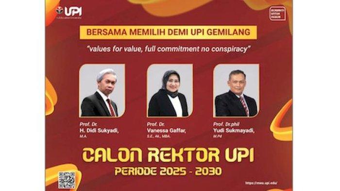 Pemilihan Rektor UPI 2025, Ini Dia Profil Singkat 3 Calon yang Ditetapkan Majelis Wali Amanah ...