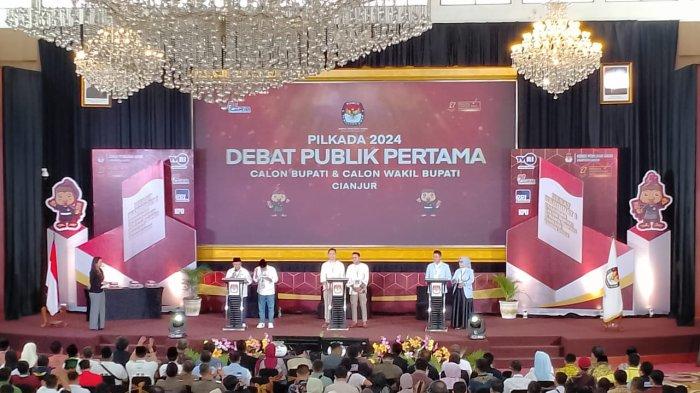 Debat Publik Pertama, Ketiga Paslon Bupati dan Wakil Bupati Cianjur Tampil di Kabupaten Bandung ...