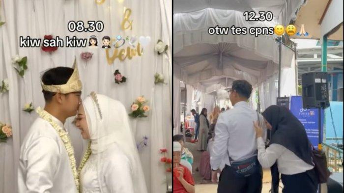 Viral Kisah Pengantin Baru Pergi Tinggalkan Pernikahan Demi Tes Cpns