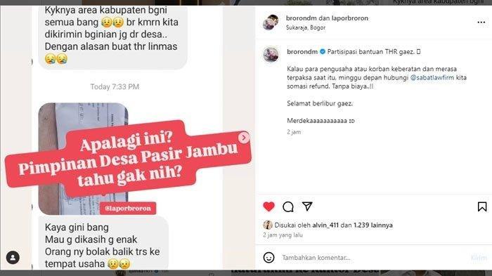Lagi-lagi Viral, Aksi RT dan Satgas Limnas di Bogor Minta THR, Bagikan Surat Edaran Modusnya ...