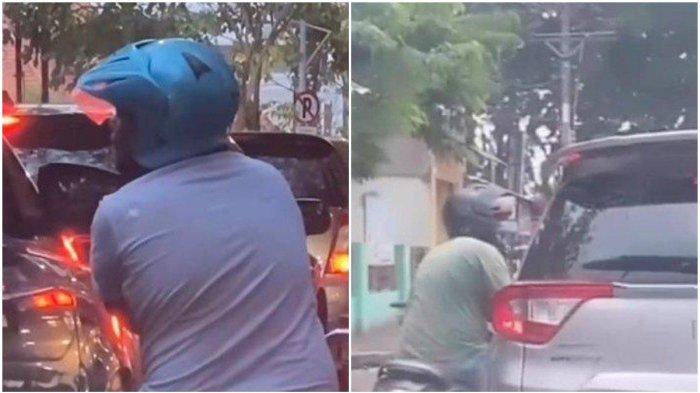 Viral Aksi Teror Pemotor Ketuk Kaca Mobil Minta Uang Rp93 Ribu di Surabaya, Ngaku Bayar Sekolah ...