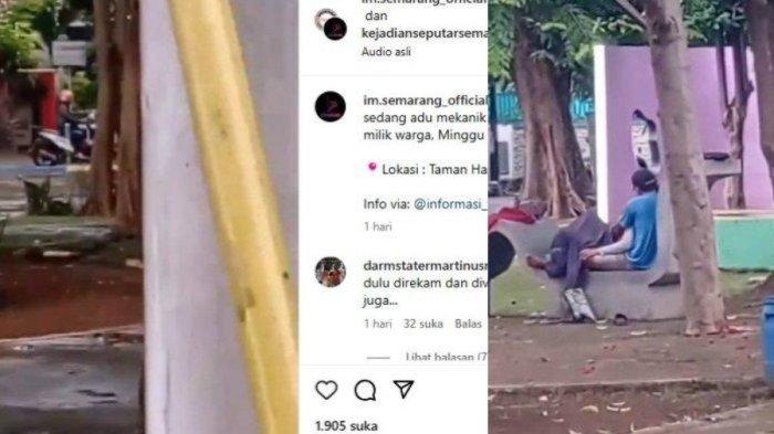 Viral, Pasangan Muda-mudi Kepergok Berbuat Mesum di Tempat Umum di Semarang, Pelaku Diburu ...