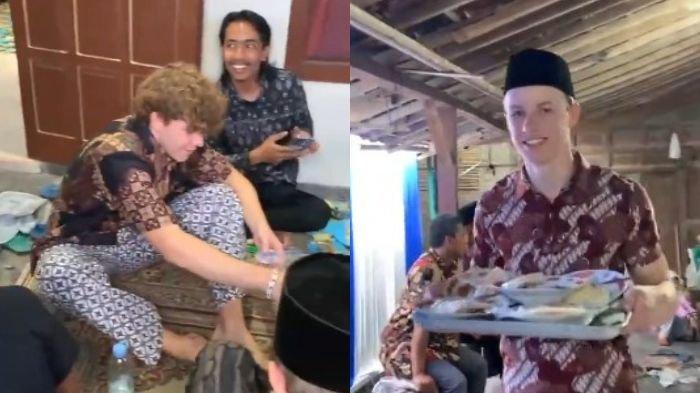 Viral Video Bule Ikut Nyinom di Trucuk Klaten, Antarkan Hidangan ke ...