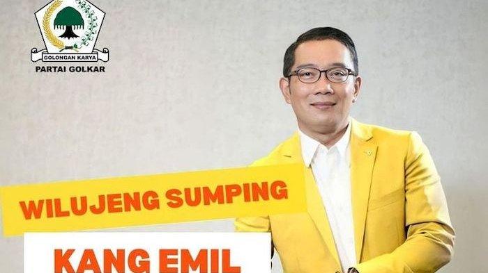 Partai Golkar Ucapkan Wilujeng Sumping untuk Emil, Sore Ini Gubernur ...