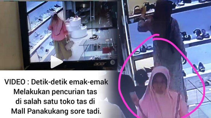 VIDEO VIRAL, Emak-emak Lancarkan Aksi Disebut Mencuri Tas di Mall Terekam CCTV, Warganet Heran ...