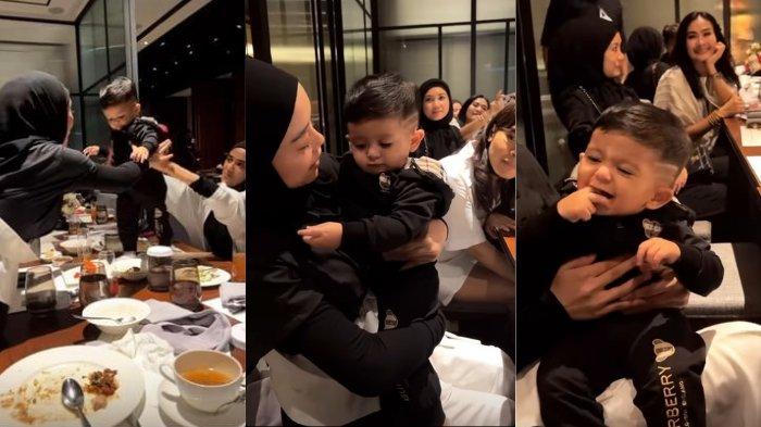 Lucunya Anak Rizky DA dan Nadya Mustika, Syaki Pose Ganteng di Pangkuan ...