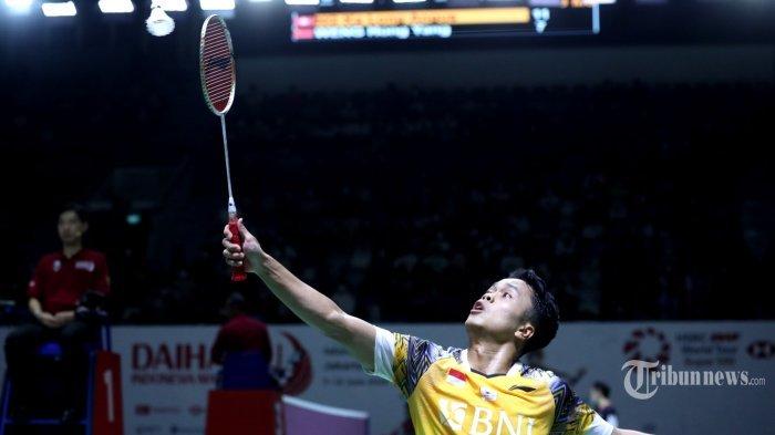 Anthony Sinisuka Ginting Masih Terlalu Kuat untuk Sittikhom Thammasin, Melaju ke Perempat Final ...