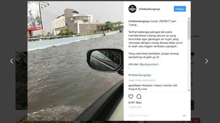 Heboh ! Banjir di Atas Jalan Layang Pasupati Bandung - Netizen : Kok ...