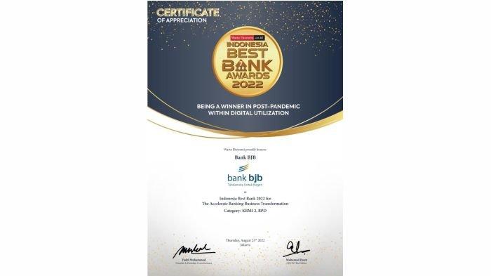 Terus Kembangkan Layanan Digital, bank bjb Raih Penghargaan Indonesia Best Bank Awards 2022 ...