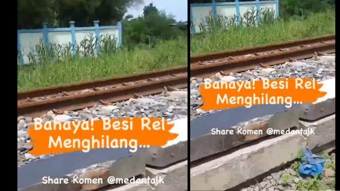 Viral Besi Penyangga Rel Kereta Api Hilang Dicuri, PT KAI Buka Suara, Sebut Pengepul Melarikan ...