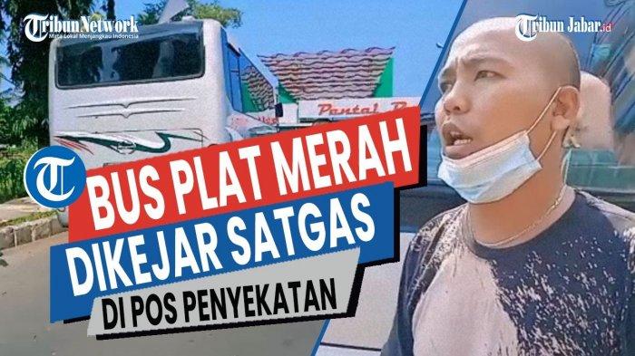 VIDEO-Bus Plat Merah Dikejar Satgas, Ngaku Hanya Antar Anak-anak Ke ...