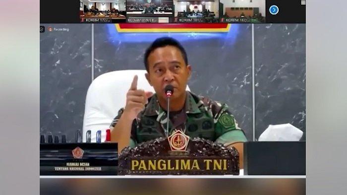 Panglima TNI Marahi Kasrem Saat Rapat, Ketahuan Main HP, Andika Perkasa ... Panglima TNI Marahi Kasrem Saat Rapat, Ketahuan Main HP, Andika Perkasa ...