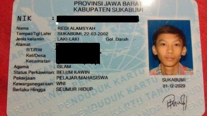 Fakta Baru Foto KTP Merem, Ternyata Editan, Ini Foto KTP Asli Redi ...