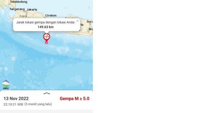 Gempa Baru Saja Guncang Pangandaran, Pusat Gempa di Cilacap dengan Kekuatan 5,4 SM - Tribunjabar.id