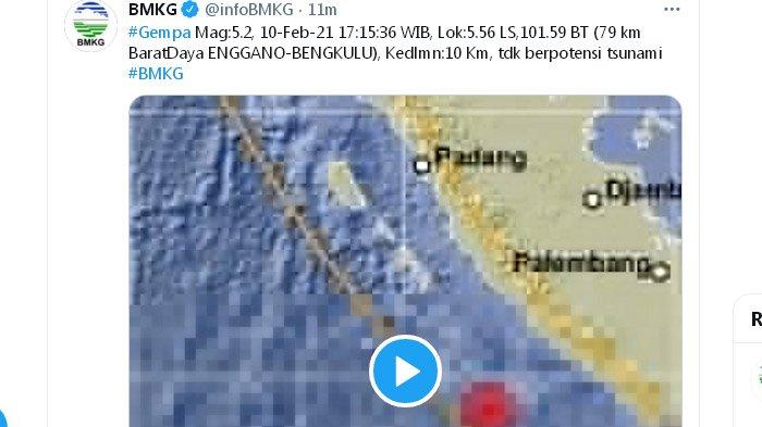 Baru Saja Gempa di Atas 5,0 Melanda Sulawesi Lalu Sumatera, Selang Beberapa Menit, Ini Unggahan ...