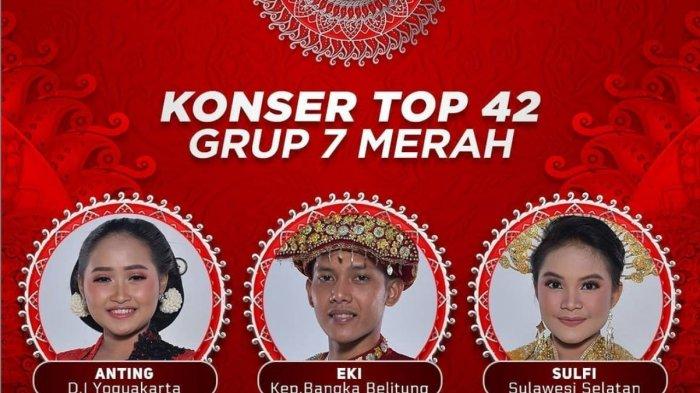 LINK Live Streaming Indosiar LIDA 2021 Top 42 Besar Grup 7 Merah Tampil ...