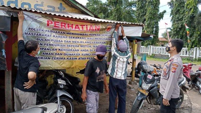 Marak Begal dan Curanmor, Polsek Pabuaran Subang Sebar Spanduk Imbauan ...